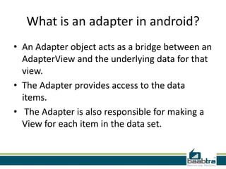 List adapter with multiple objects | PPTX
