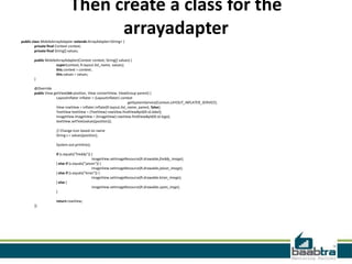 List adapter with multiple objects | PPTX