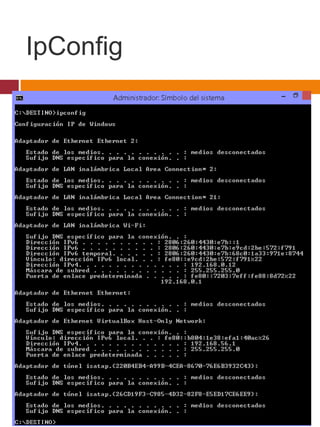 Lista de comandos cmd | PPTX