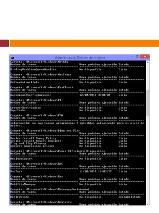 Lista de comandos cmd | PPTX