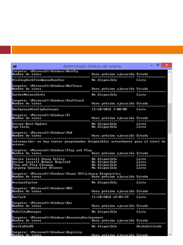 Lista de comandos cmd | PDF