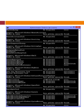 Lista de comandos cmd | PPTX