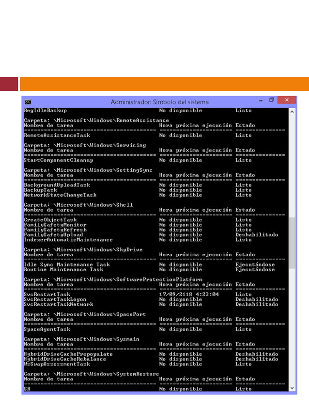Lista de comandos cmd | PDF