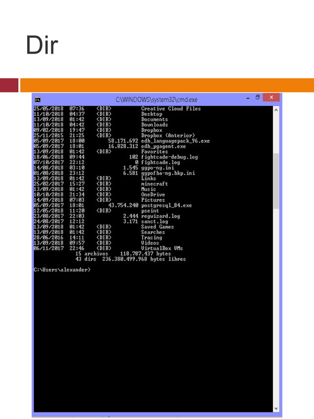 Lista de comandos cmd | PDF