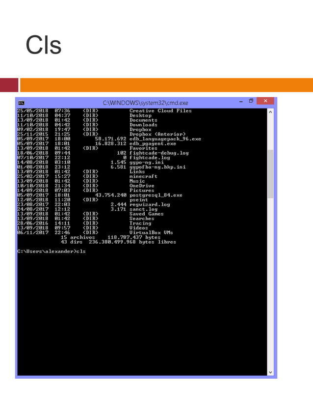 Lista de comandos cmd | PDF