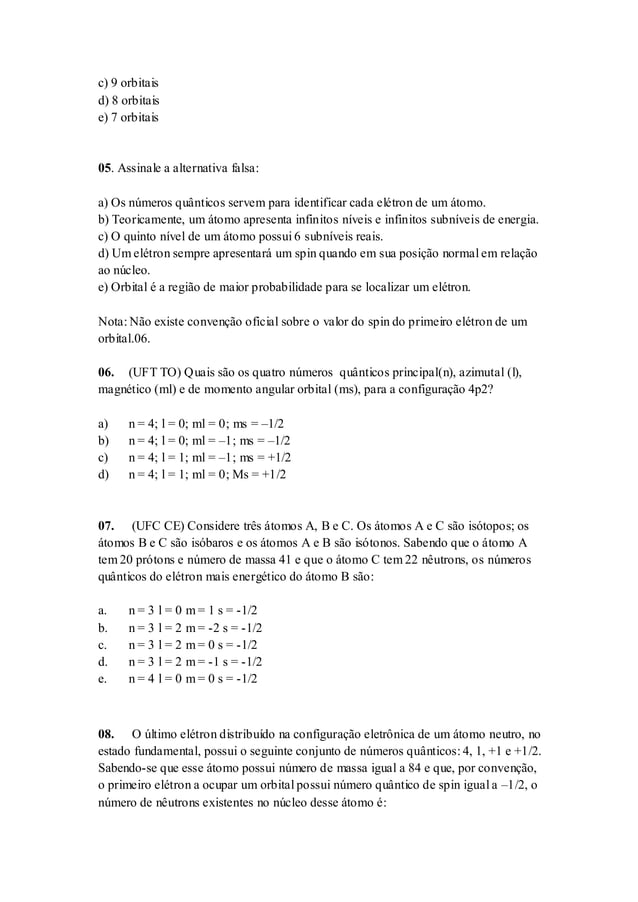 Números Quânticos: O Que São, Exercícios E Exemplos – YCEDW