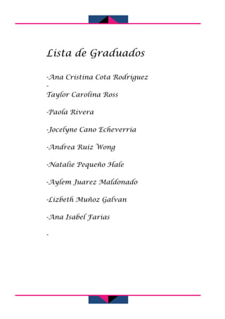 Lista de graduados | PDF