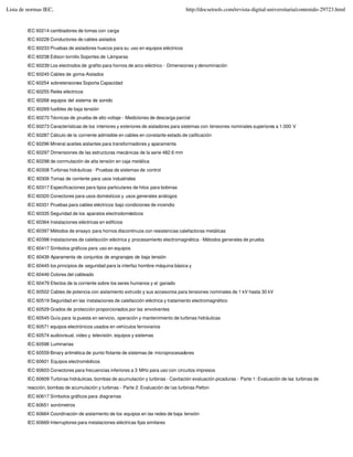 Lista de normas iec | PDF