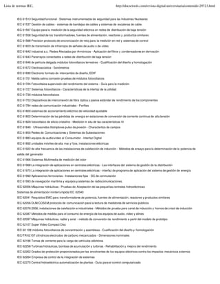 Lista de normas iec | PDF