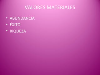 Lista de valores | PPT
