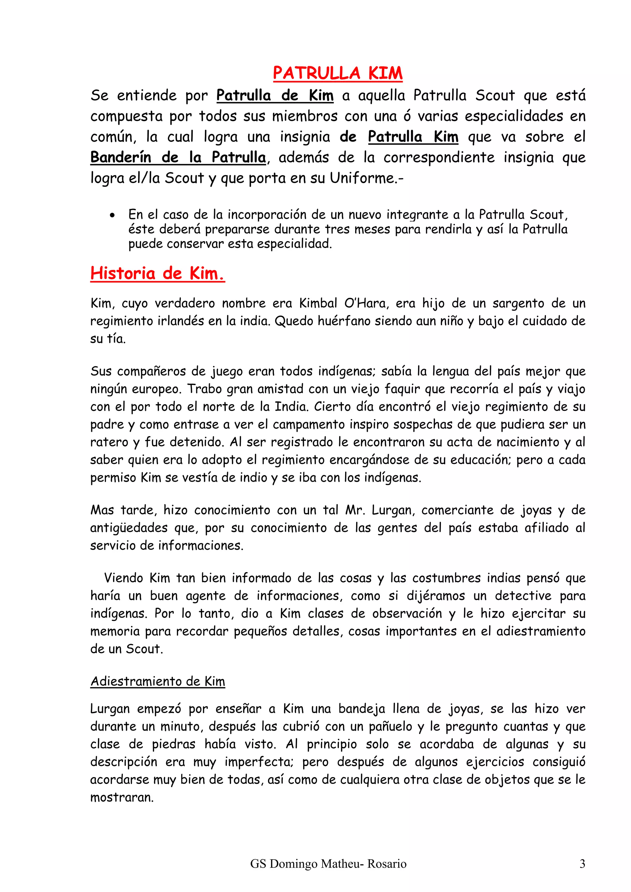 Listado de especialidades scout | PDF