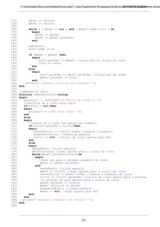 Lista duplamente encadeada dinâmica circular | PDF