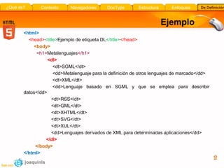 Listas de definición en HTML | PDF