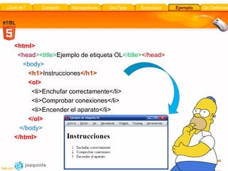 Listas de definición en HTML | PDF