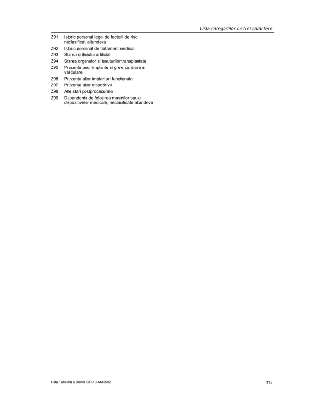 Lista tabelara boli_icd_10_am | PDF