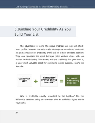 List building strategies | DOCX