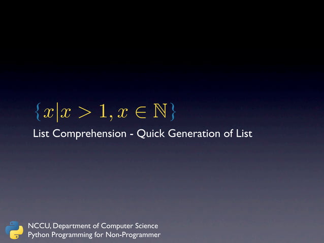 Python-List comprehension | PDF