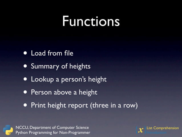 Python-List comprehension | PDF