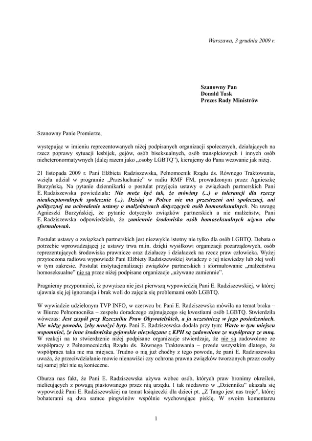 List Do Premiera | PDF