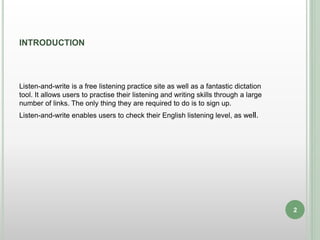 Listen- and -write | PPT