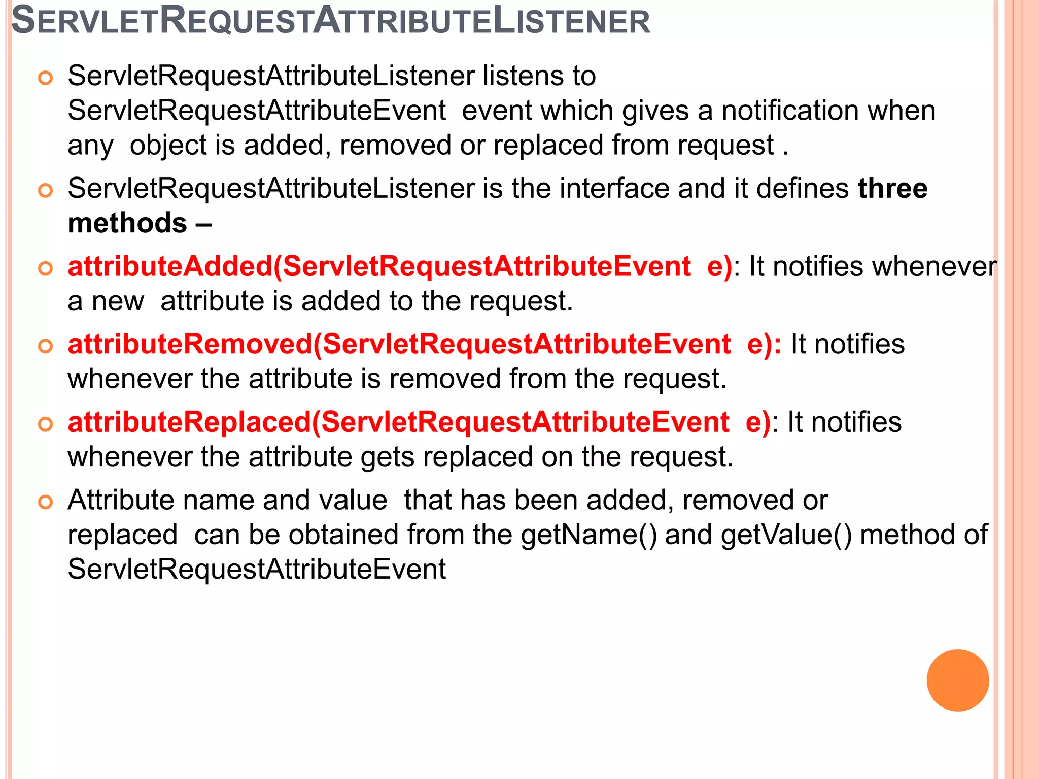 Listeners And Filters In Servlet Ppt