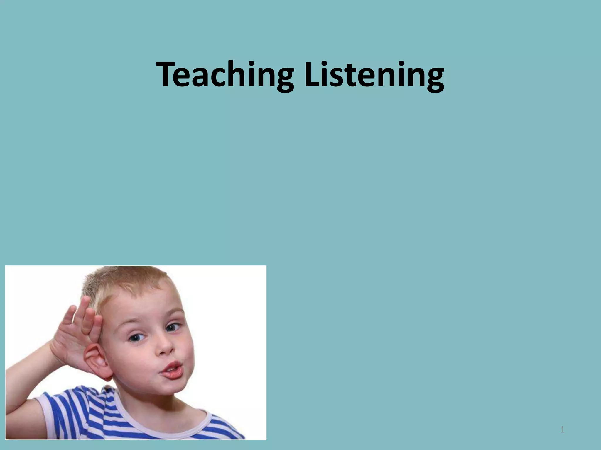 Teaching Listening | PPTX