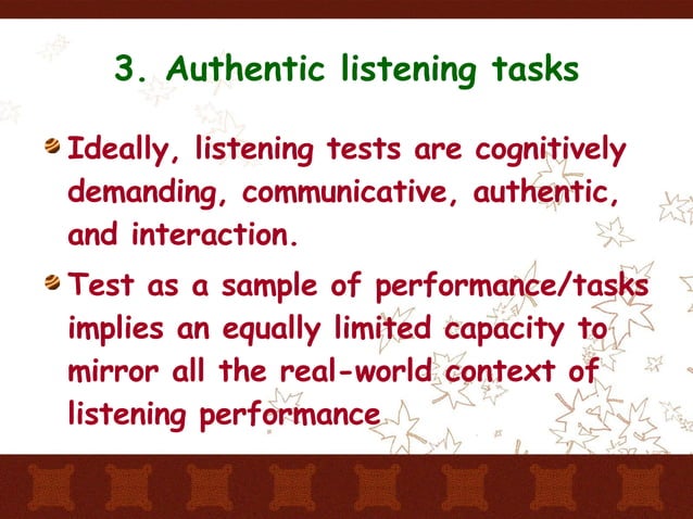 Assessing Listening | PPT