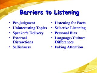 Listening | PPT