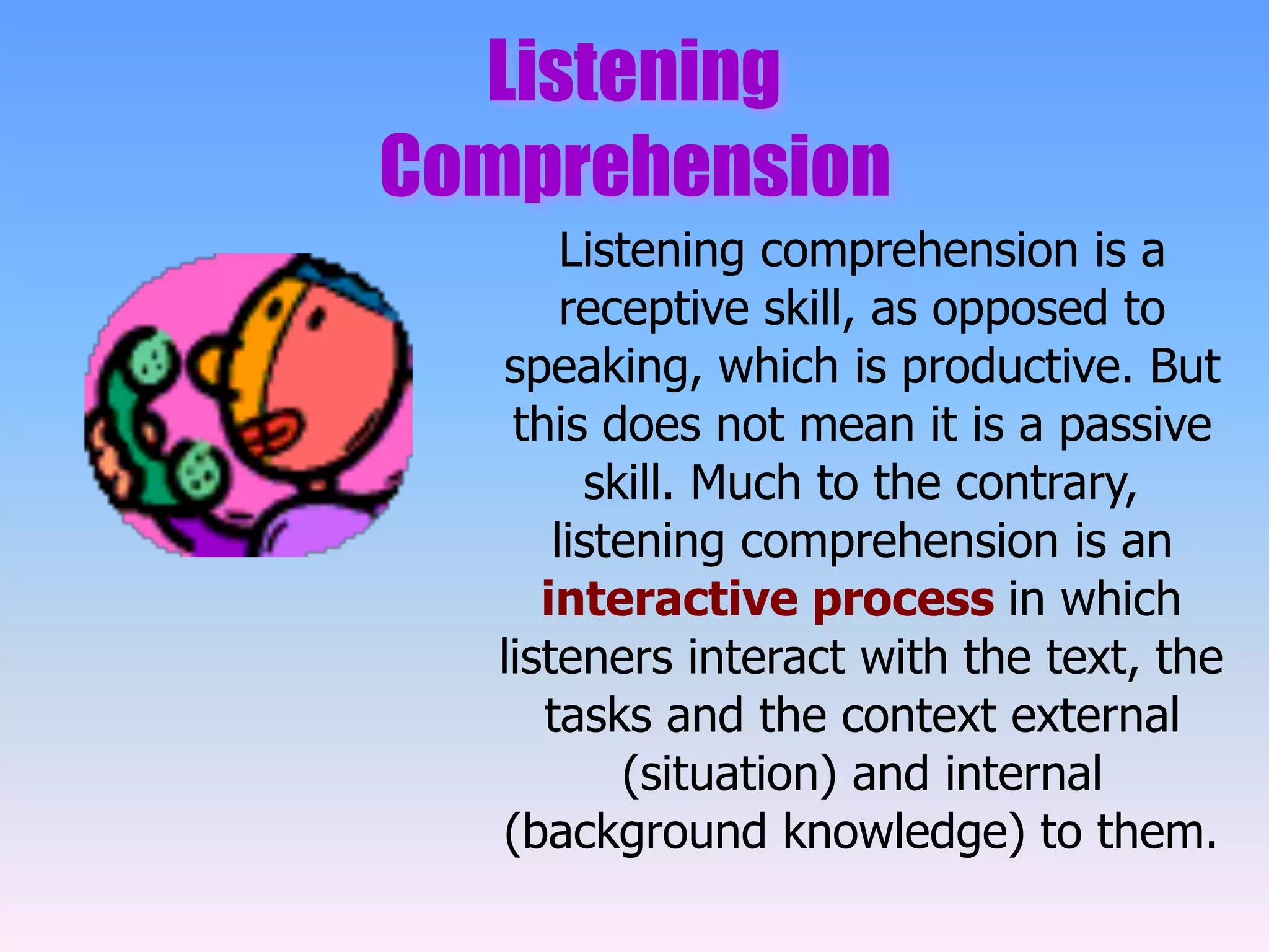 Teaching Listening Comprehension | PDF