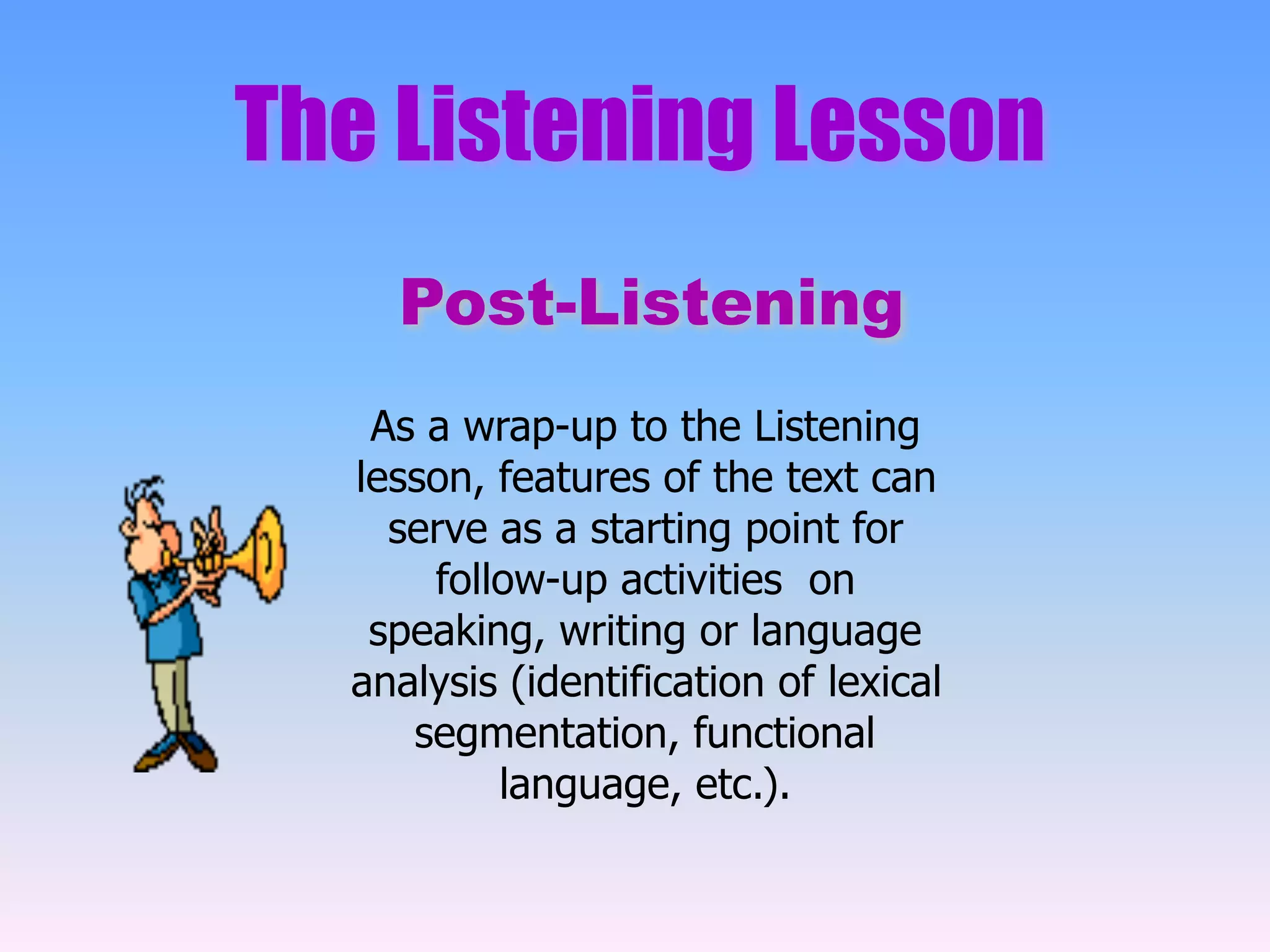 Teaching Listening Comprehension | PDF