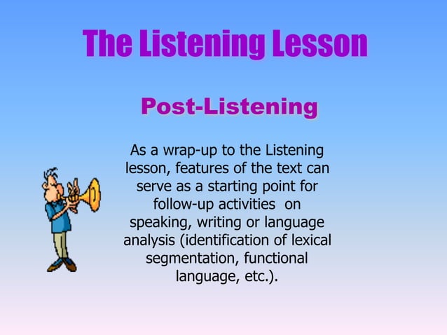 Teaching Listening Comprehension | PPT