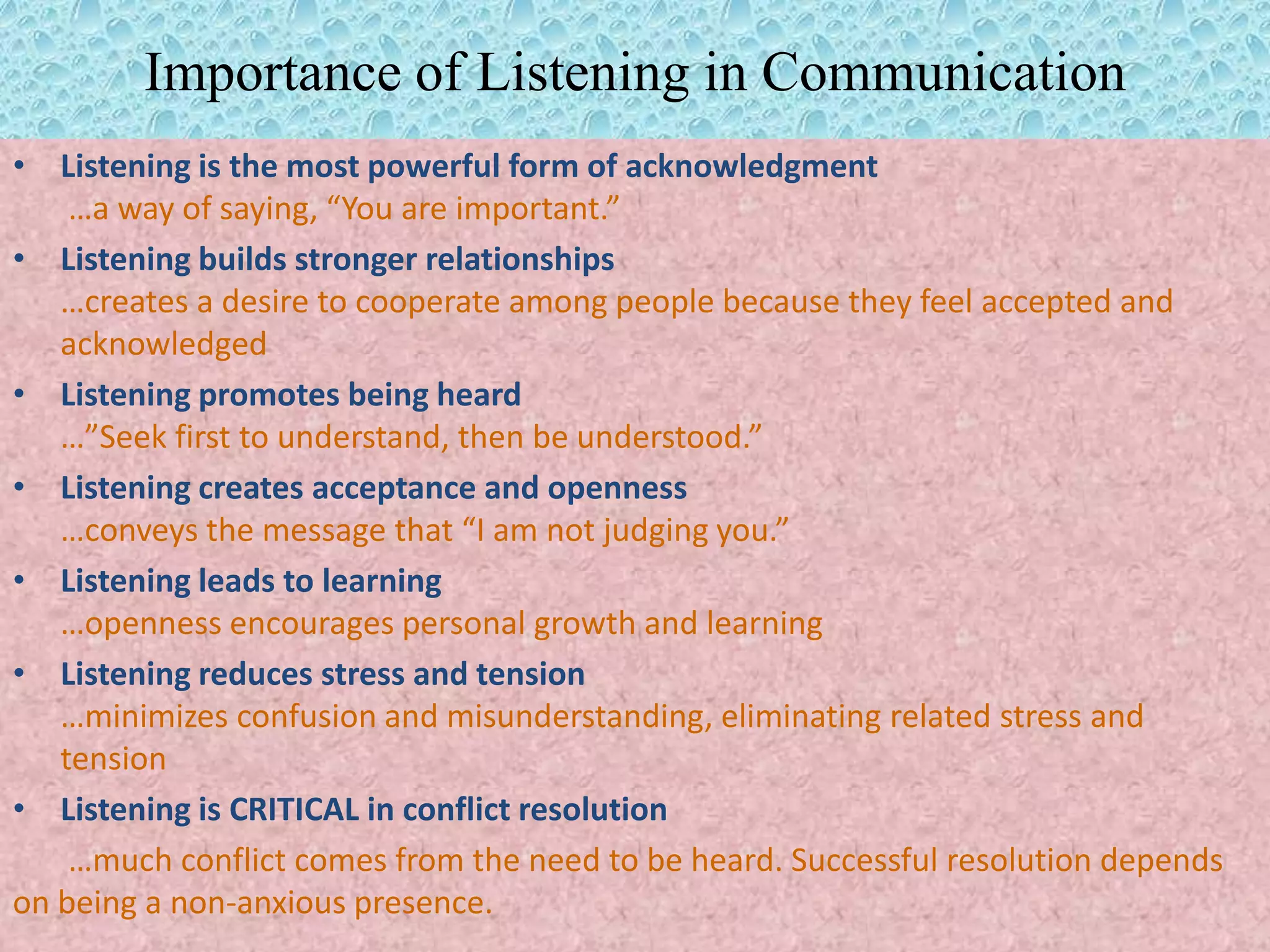 The Power of Listening skill in Communication | PPTX