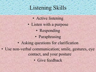 The Power of Listening skill in Communication | PPTX