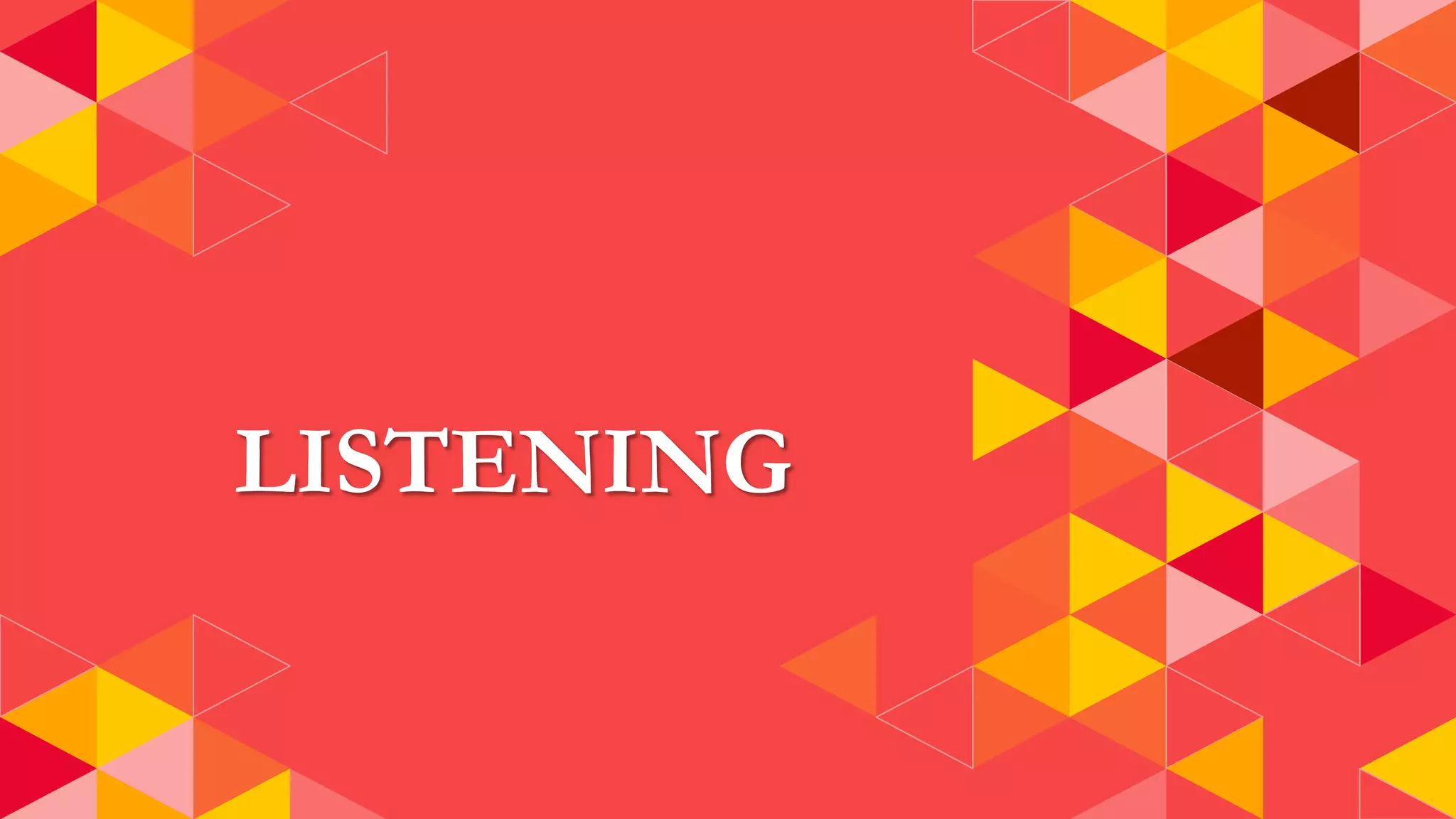 Listening | PPTX