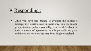 listening and stage of listening by yashwini | PPT