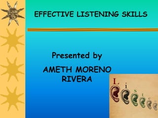 Listening Skills and Barriers to Listening | PPT