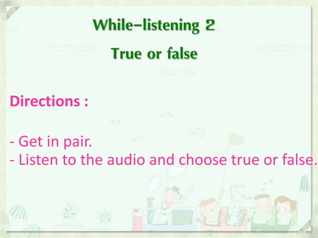 Listening lesson plan | PPT