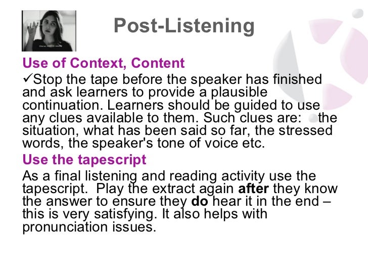 Listening Pre Listening Post Listening listening-pre-listening-post-listening