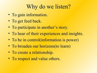 Listening skills- | PPT