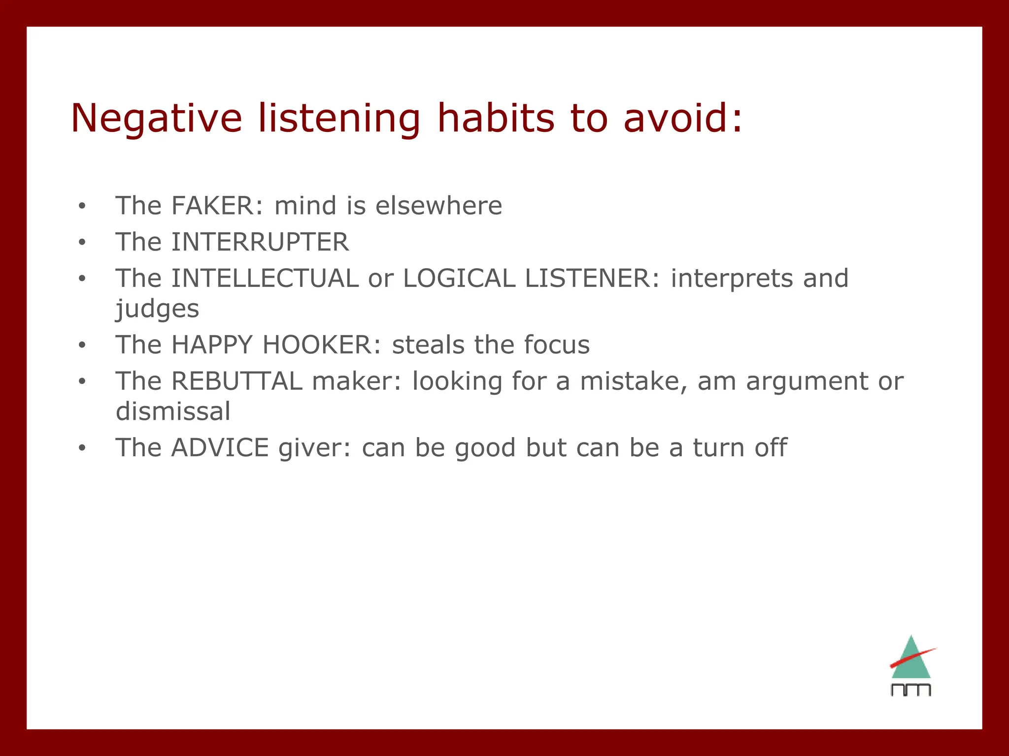 Listening-Skills for improving communication | PPT