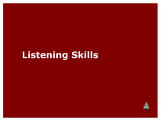 Listening-Skills for improving communication | PPT