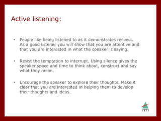 Listening-Skills for improving communication | PPT