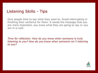 Listening-Skills for improving communication | PPT