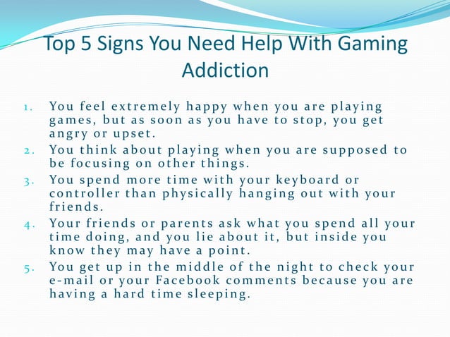 Video Games Addiction | PPSX