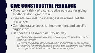 Listening and evaluation | PPTX