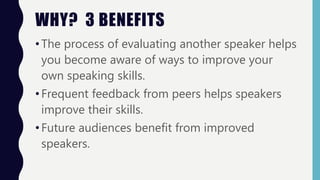 Listening and evaluation | PPTX