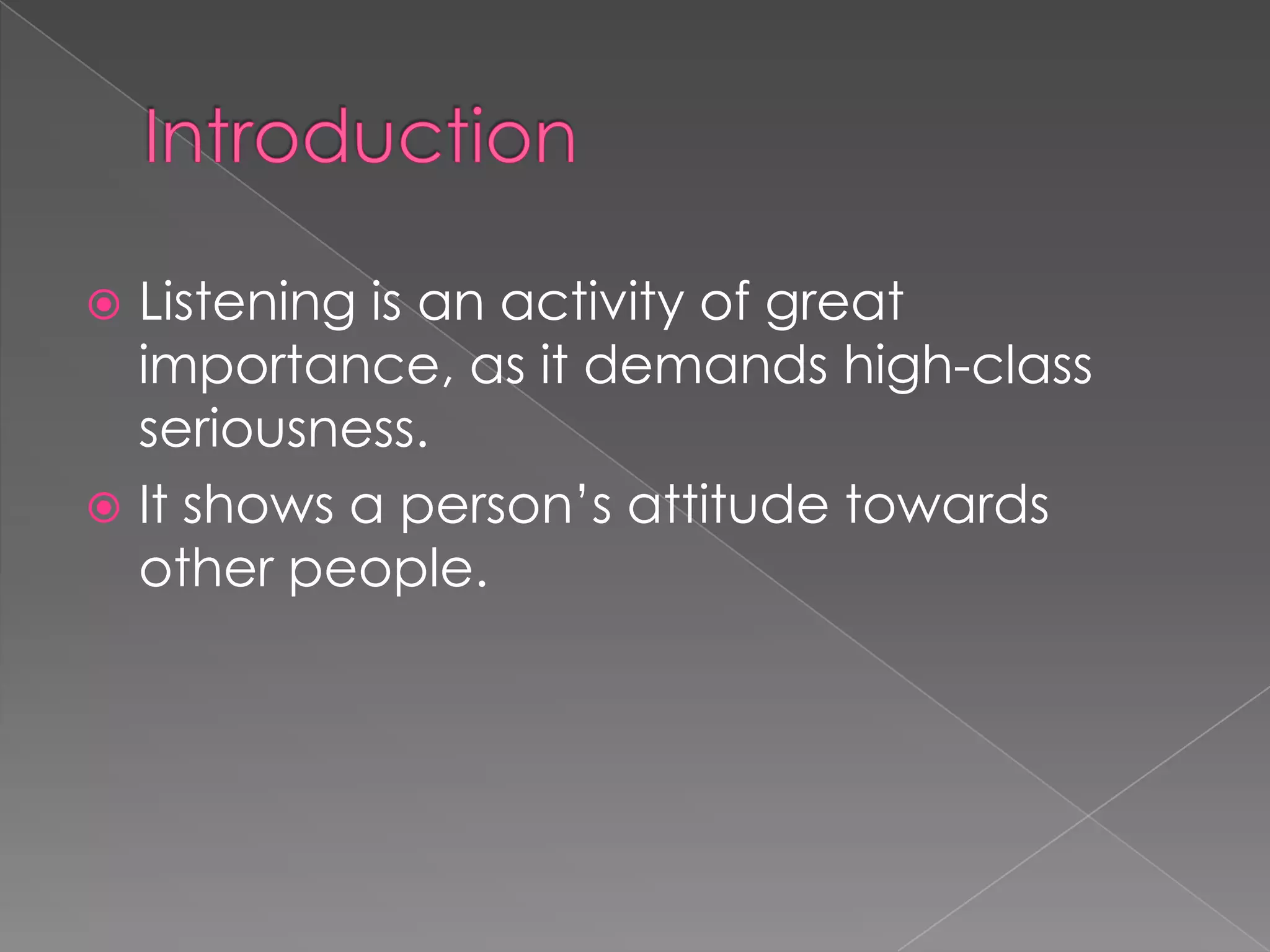 Listening and feedback | PPTX