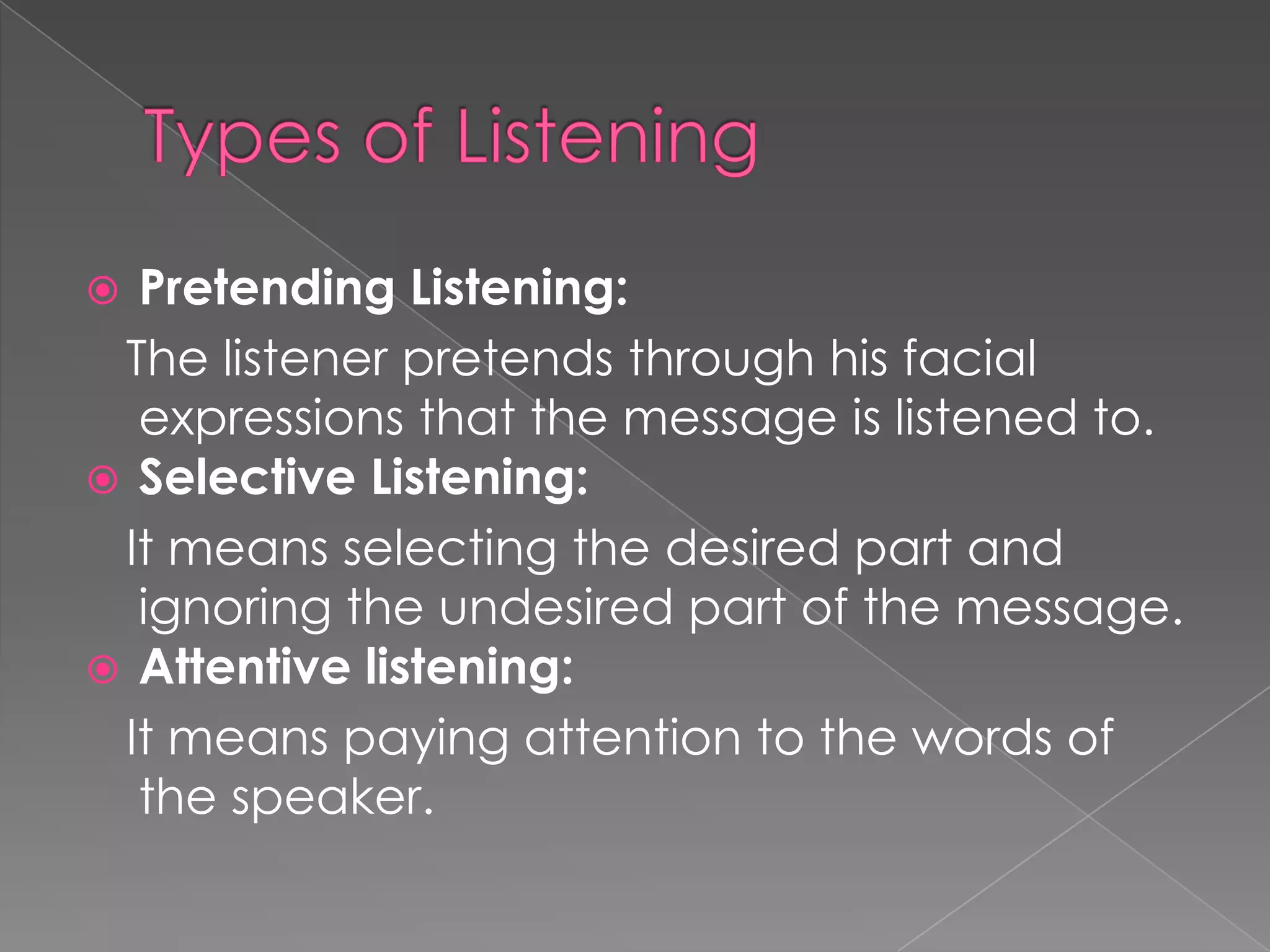 Listening and feedback | PPTX