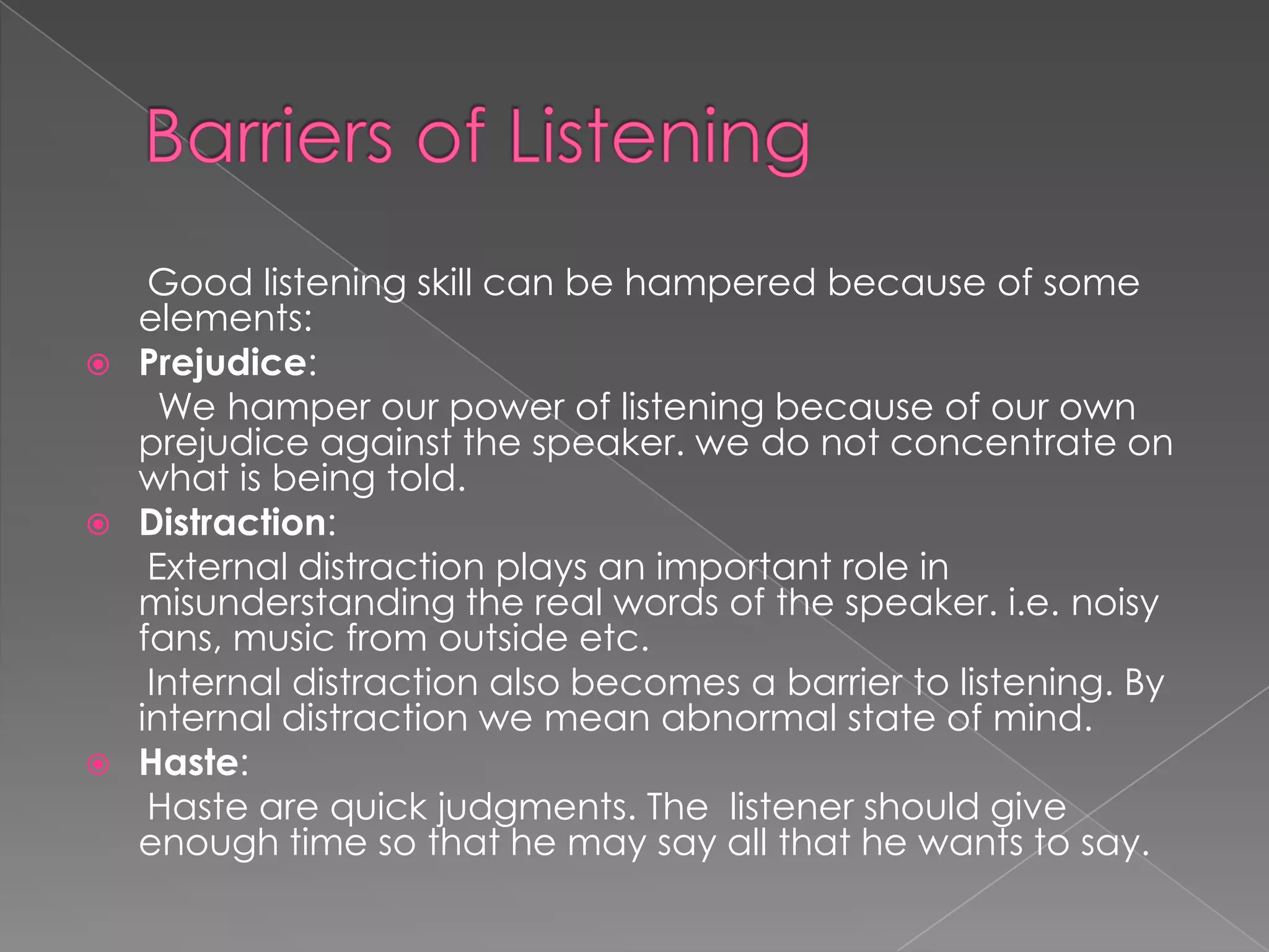 Listening and feedback | PPTX