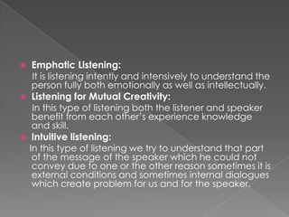 Listening and feedback | PPTX